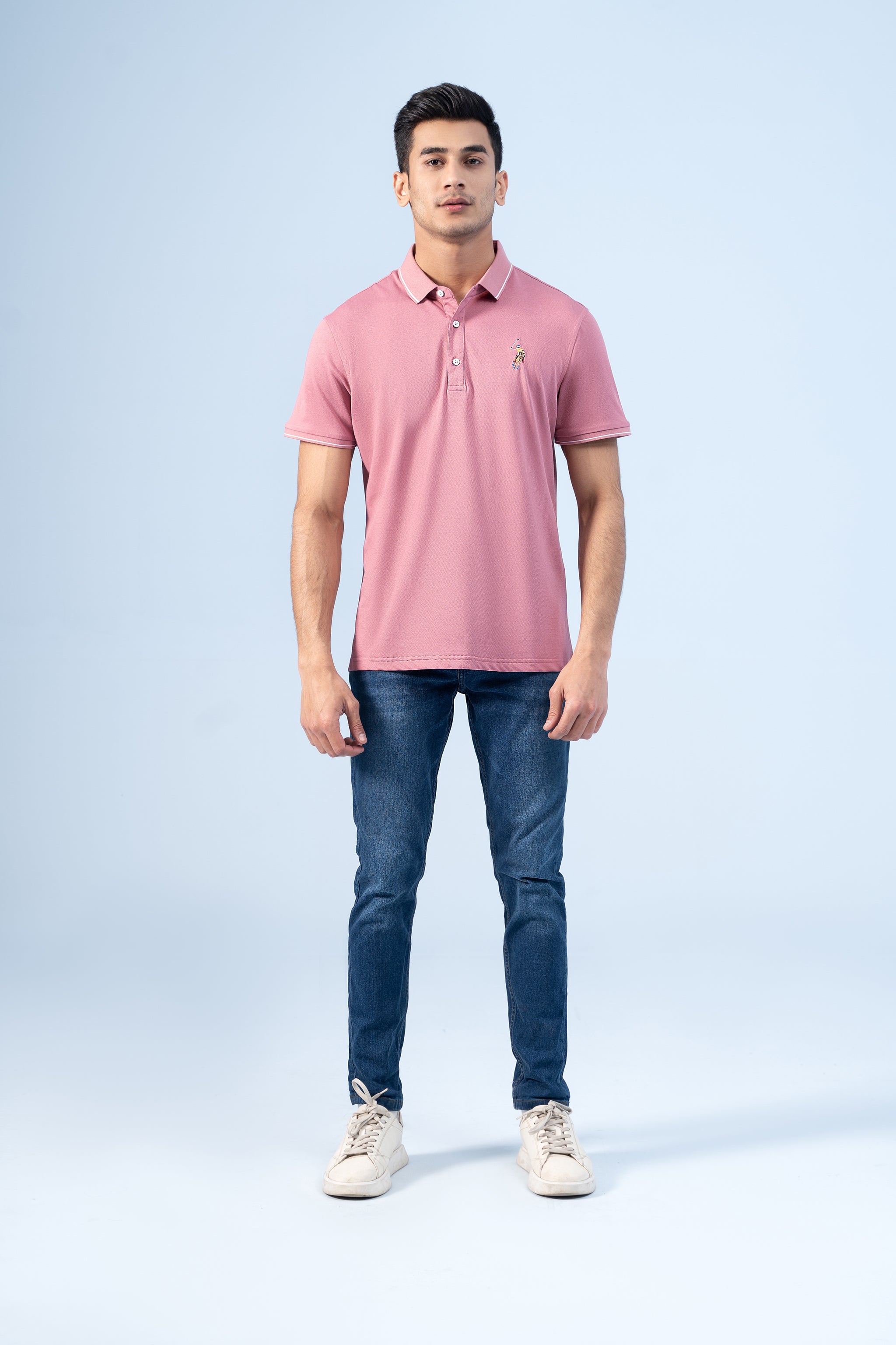 Shop EXECUTIVE ICONIC POLO CORAL PINK For Men Online