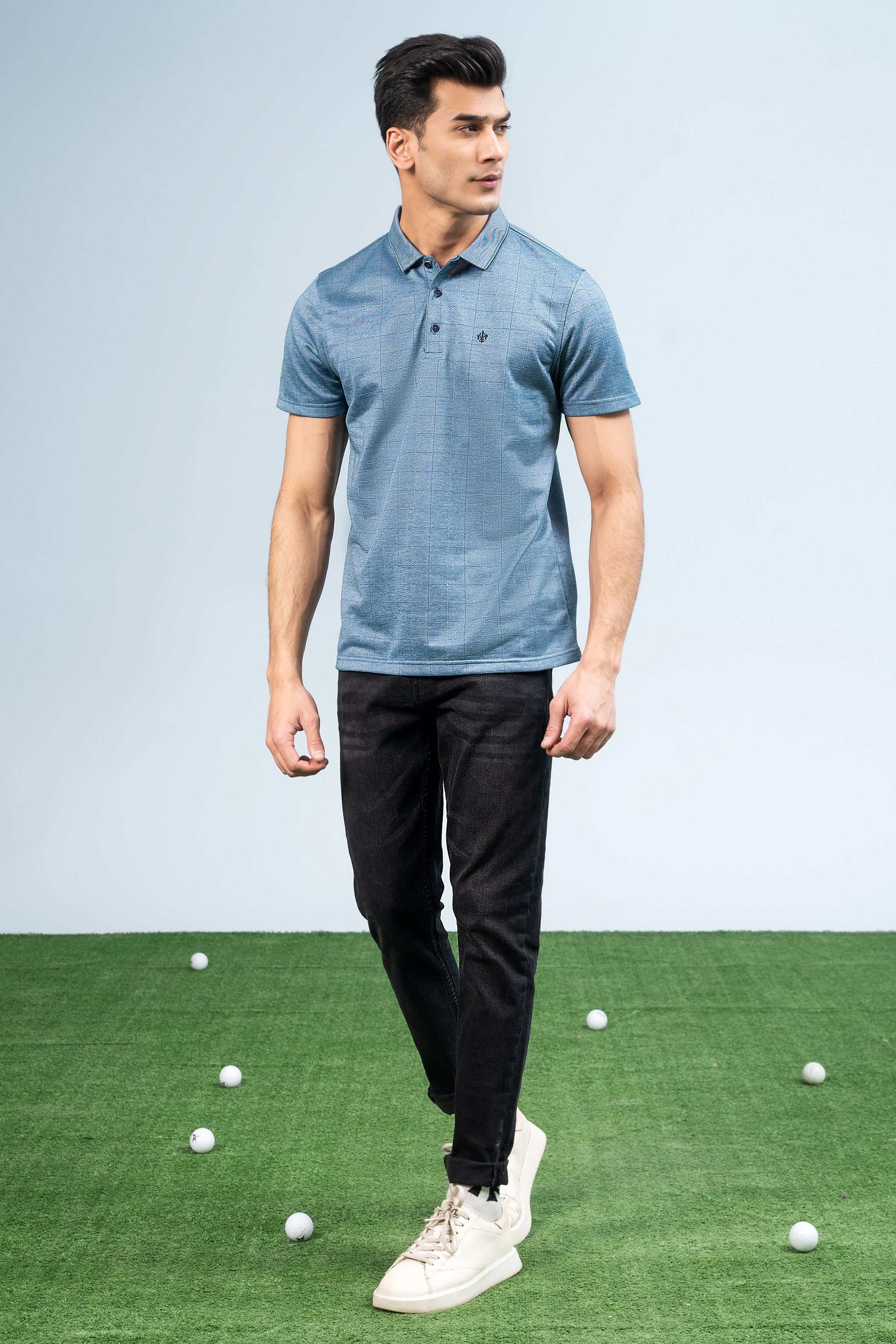 Shop EXECUTIVE ICONIC POLO DARK BLUE For Men Online