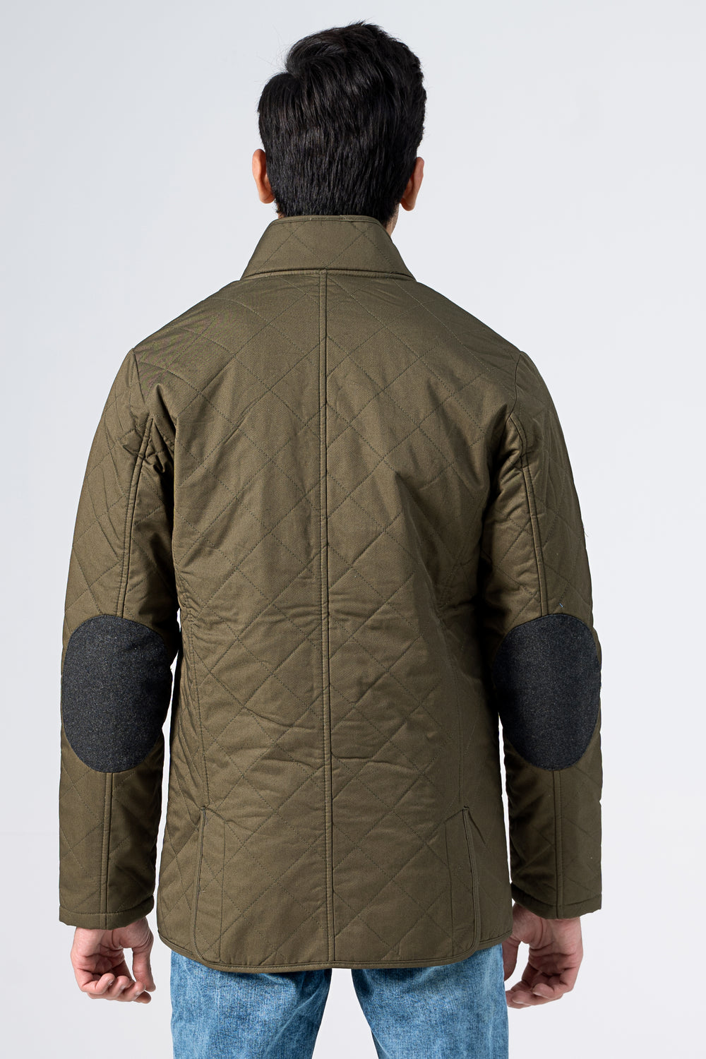 Shop Quilted wadded Jacket Olive For Men Online