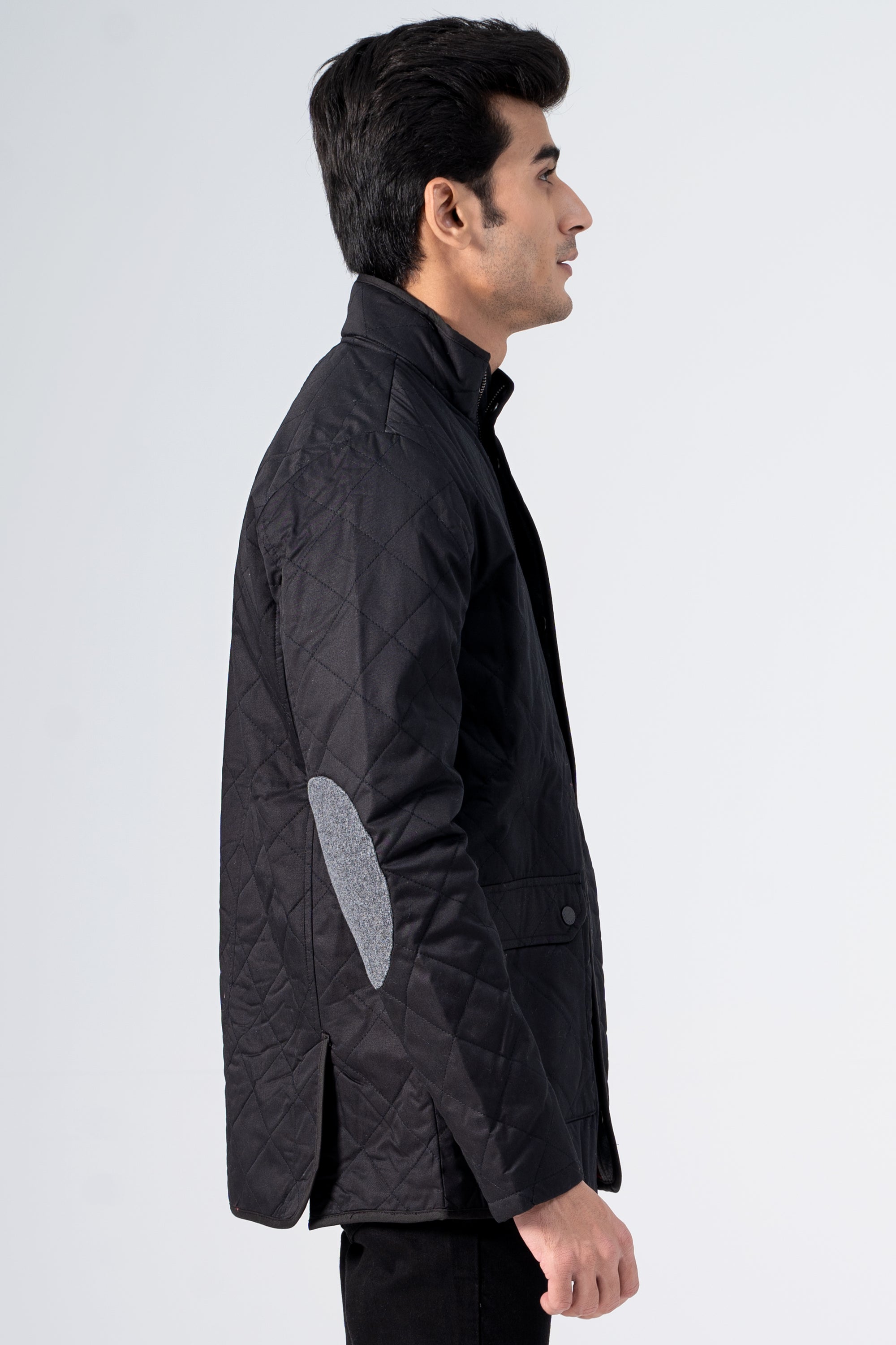 Shop Quilted wadded Jacket Black For Men Online