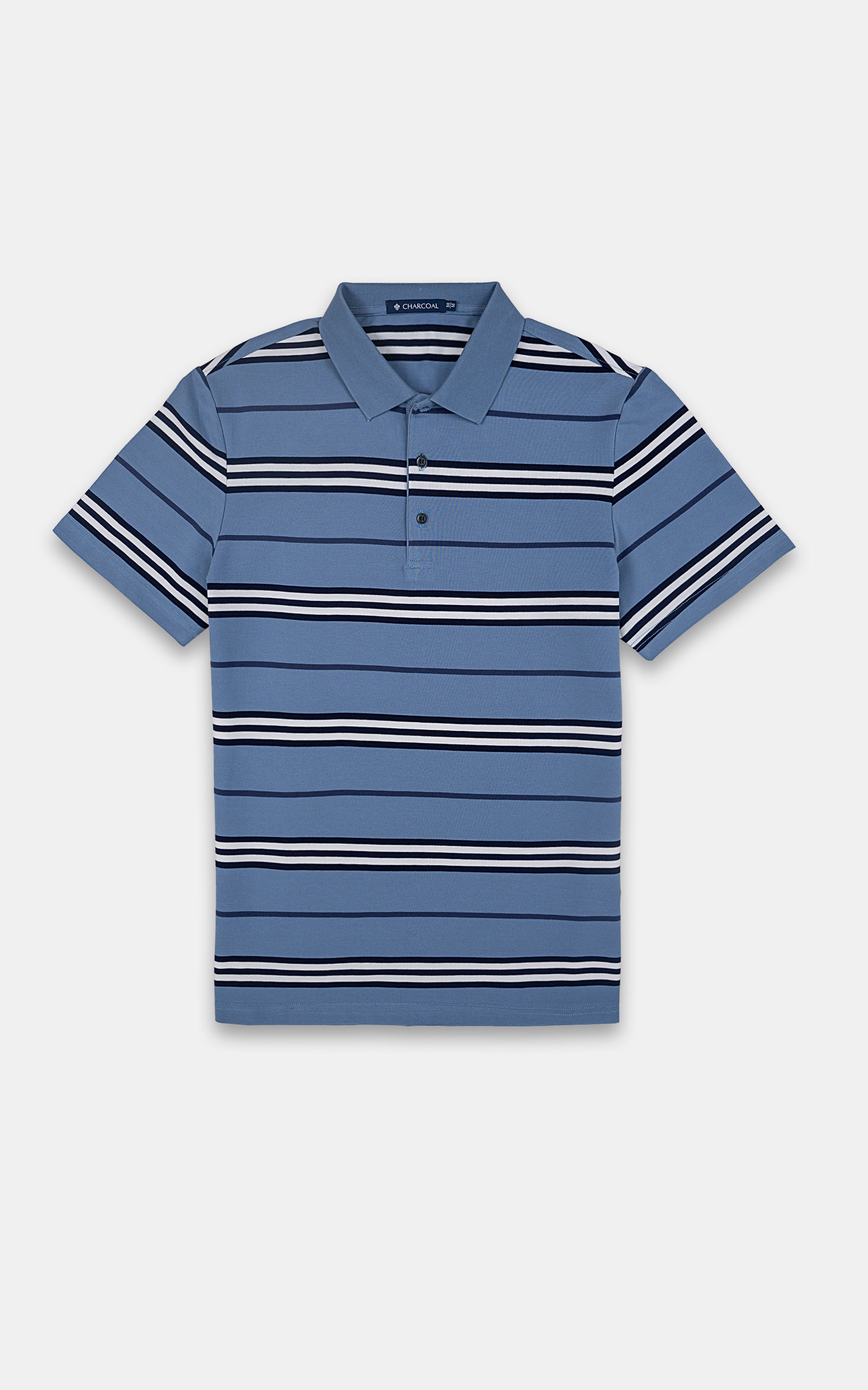 Shop EXECUTIVE POLO RIBBED COLLAR BLUE For Men Online