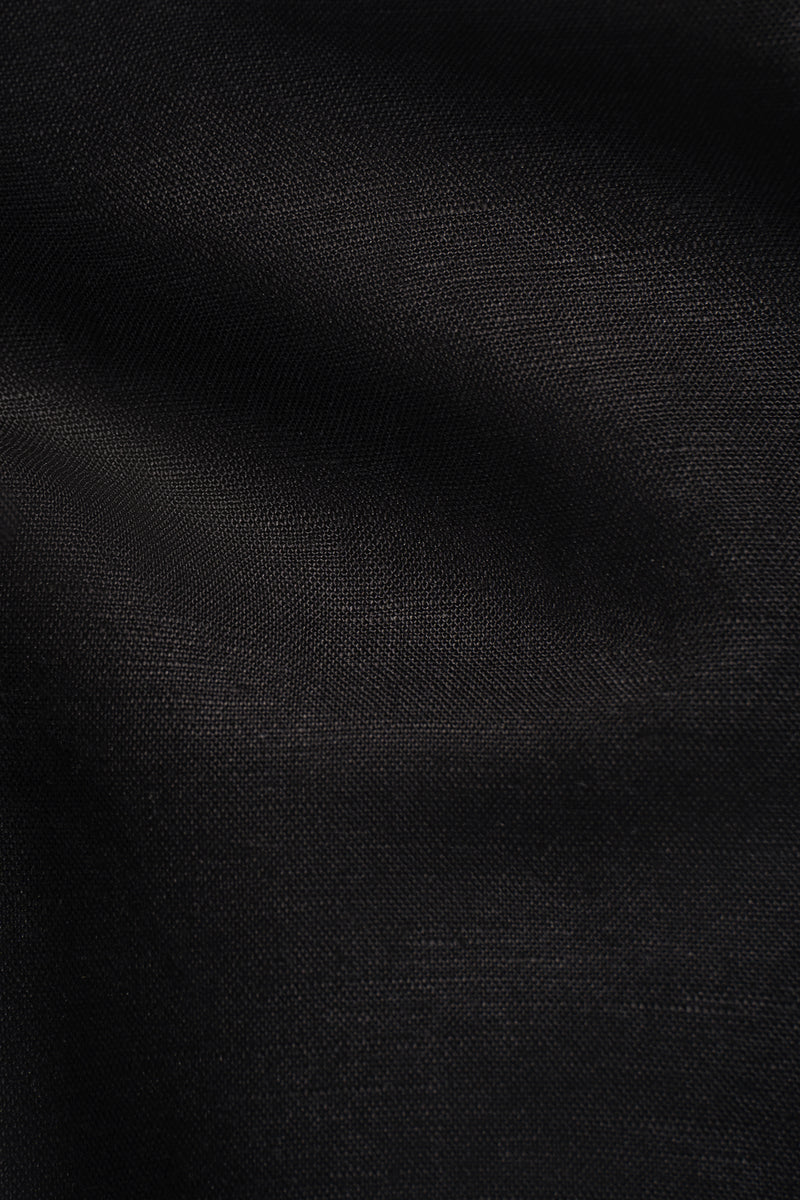 LIMITED EDITION LINEN FABRIC SHIRT BLACK – Charcoal Clothing