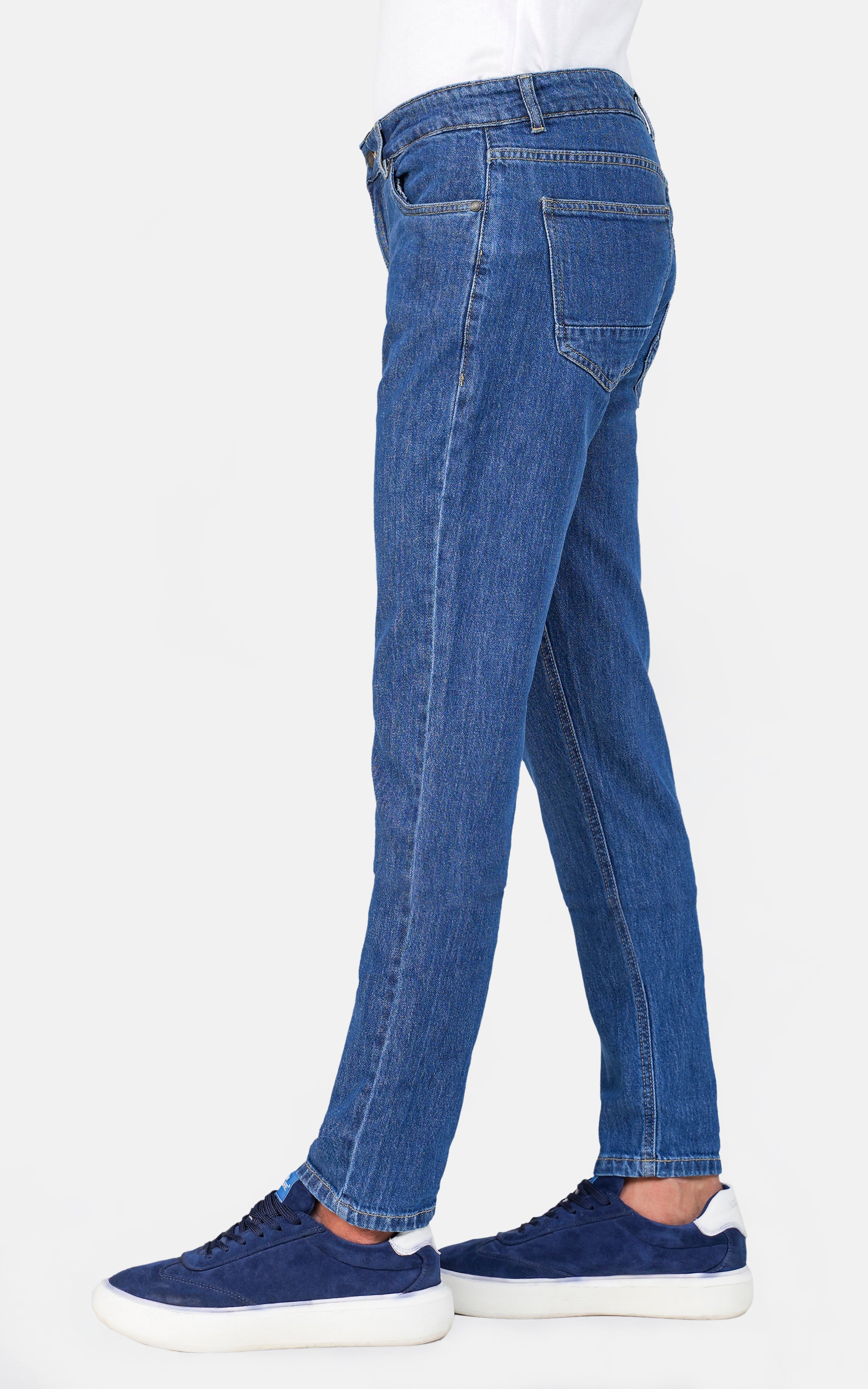 Shop SLIM LEG DENIM JEANS MID BLUE For Men Online