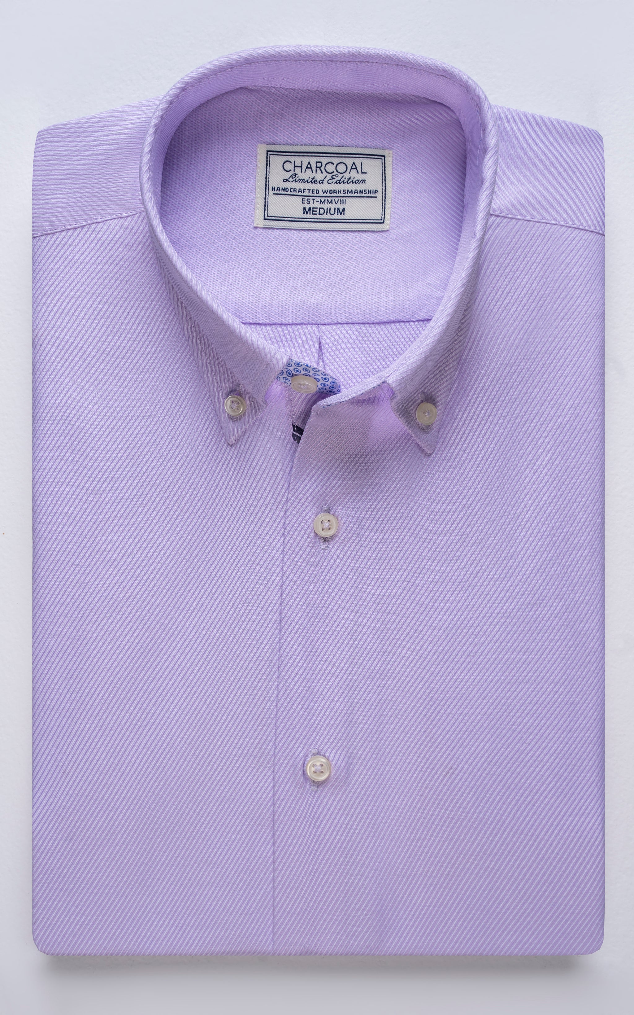Shop Hidden Button Down Collar Pink for Men Online