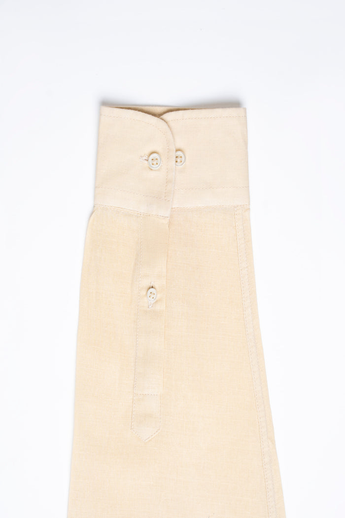 Shop Linen Smart Shirt Beige for Men Online