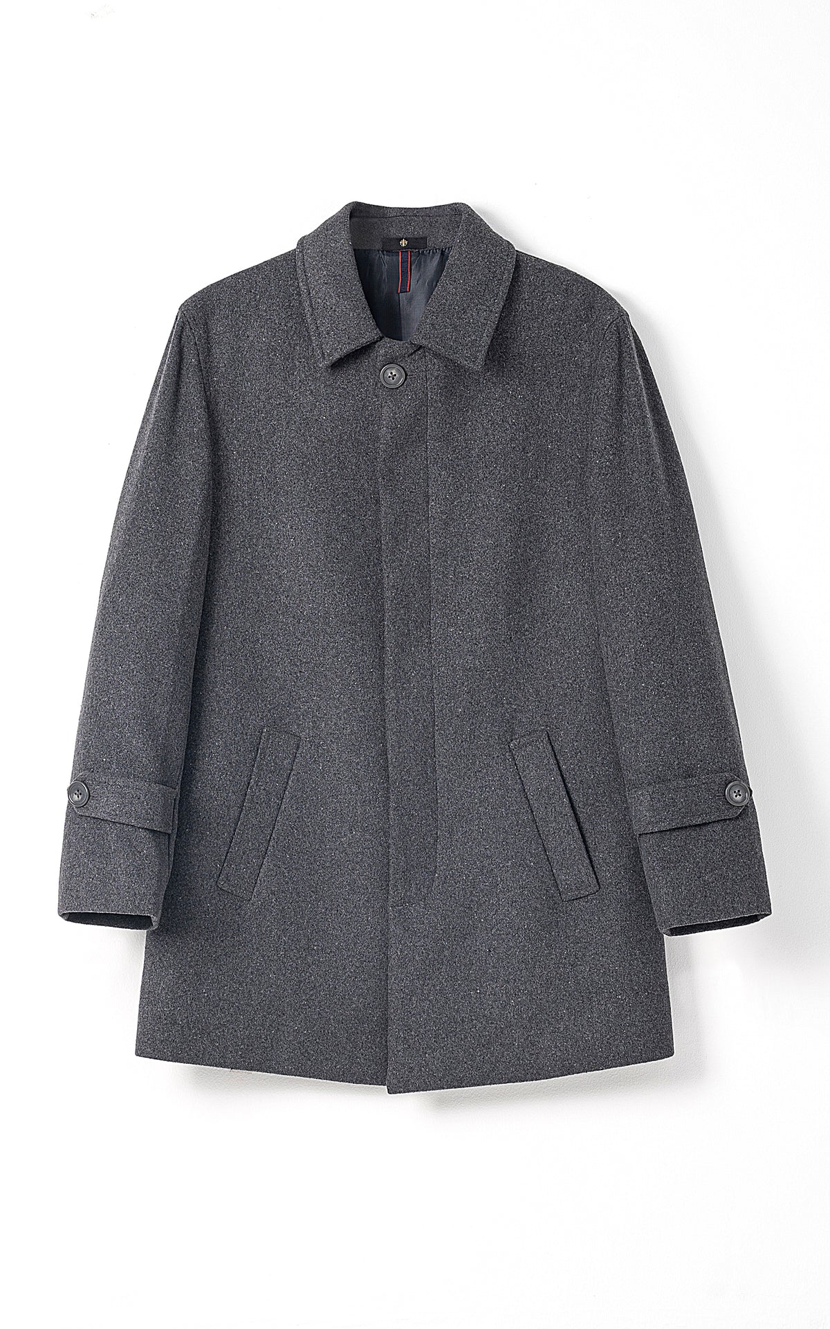 Shop LONG COAT CHARCOAL GREY For Men Online