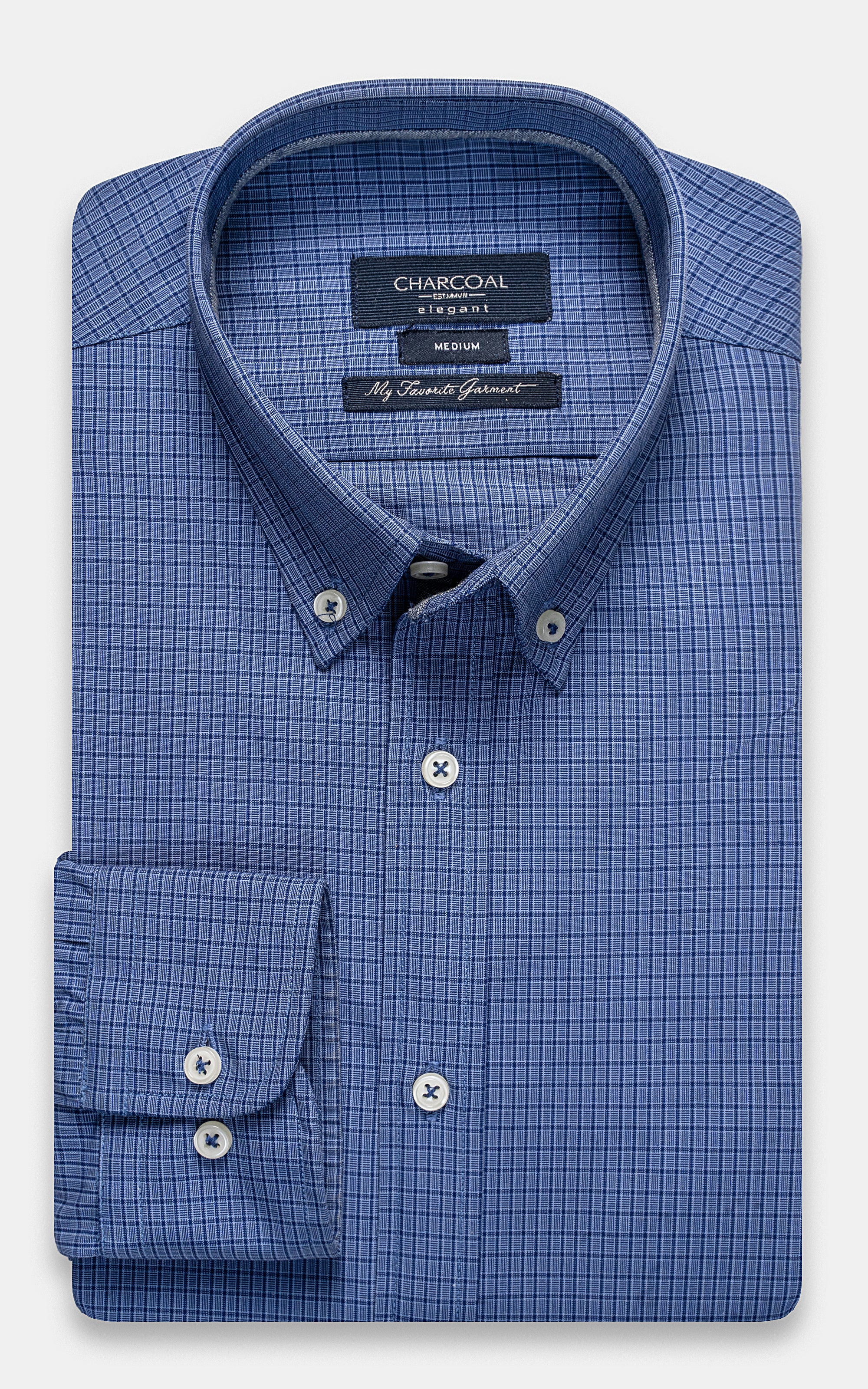 SEMI FORMAL SHIRT BLUE CHECK