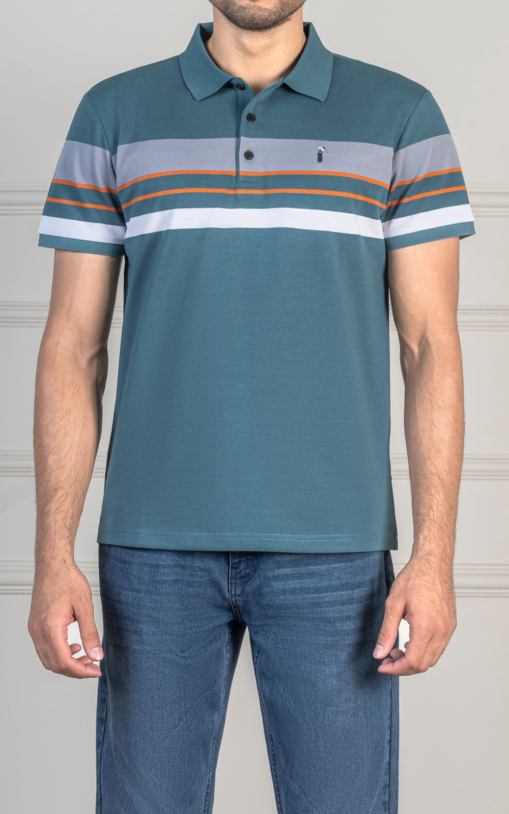 Shop Panel Executive Polo Shirt Dark Green for Men Online