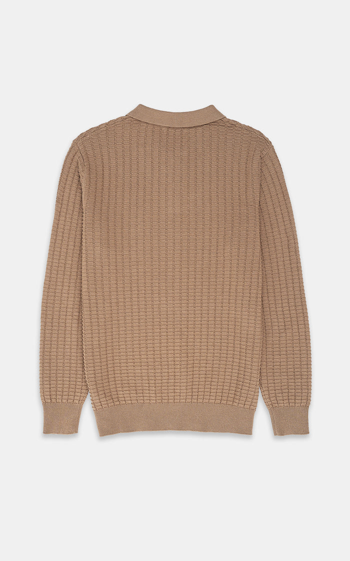 Shop CLASSIC POLO SWEATER KHAKI For Men Online