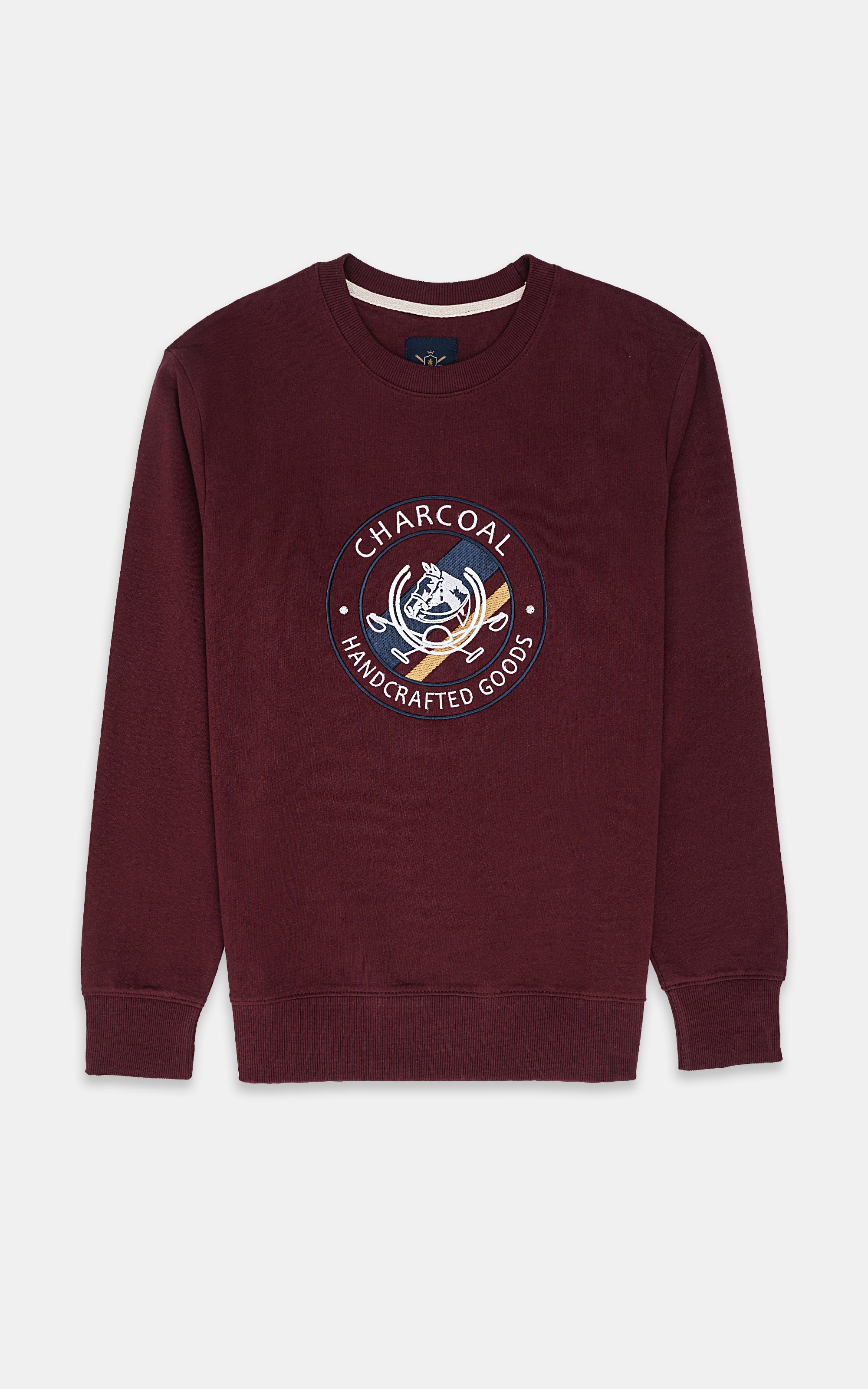 Shop CREW NECK SWEAT SHIRT MAROON For Men Online
