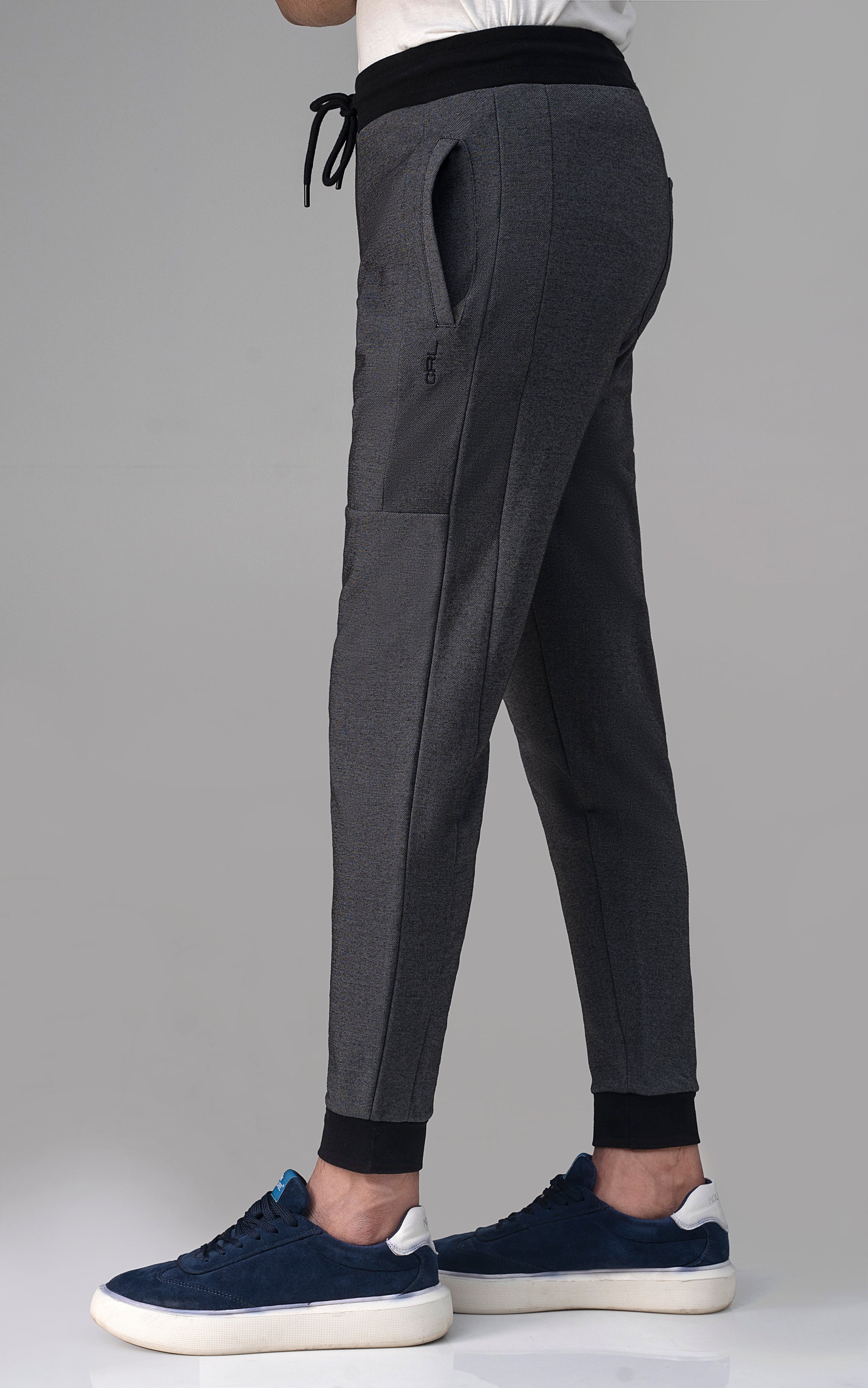Shop INTERLOCK JOGGER TROUSER CHARCOAL For Men Online