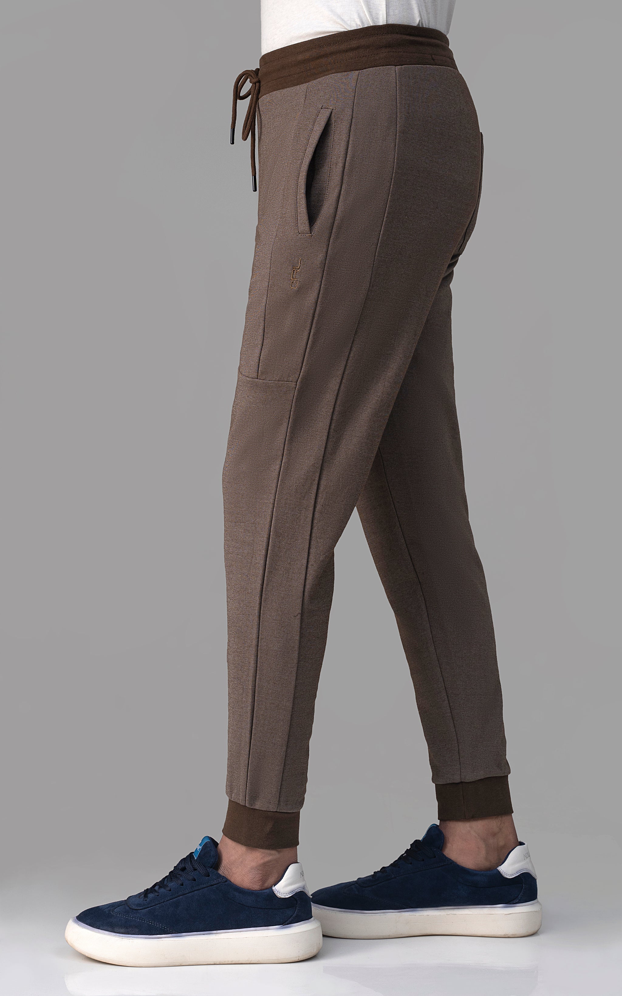 Shop INTERLOCK JOGGER TROUSER KHAKI For Men Online