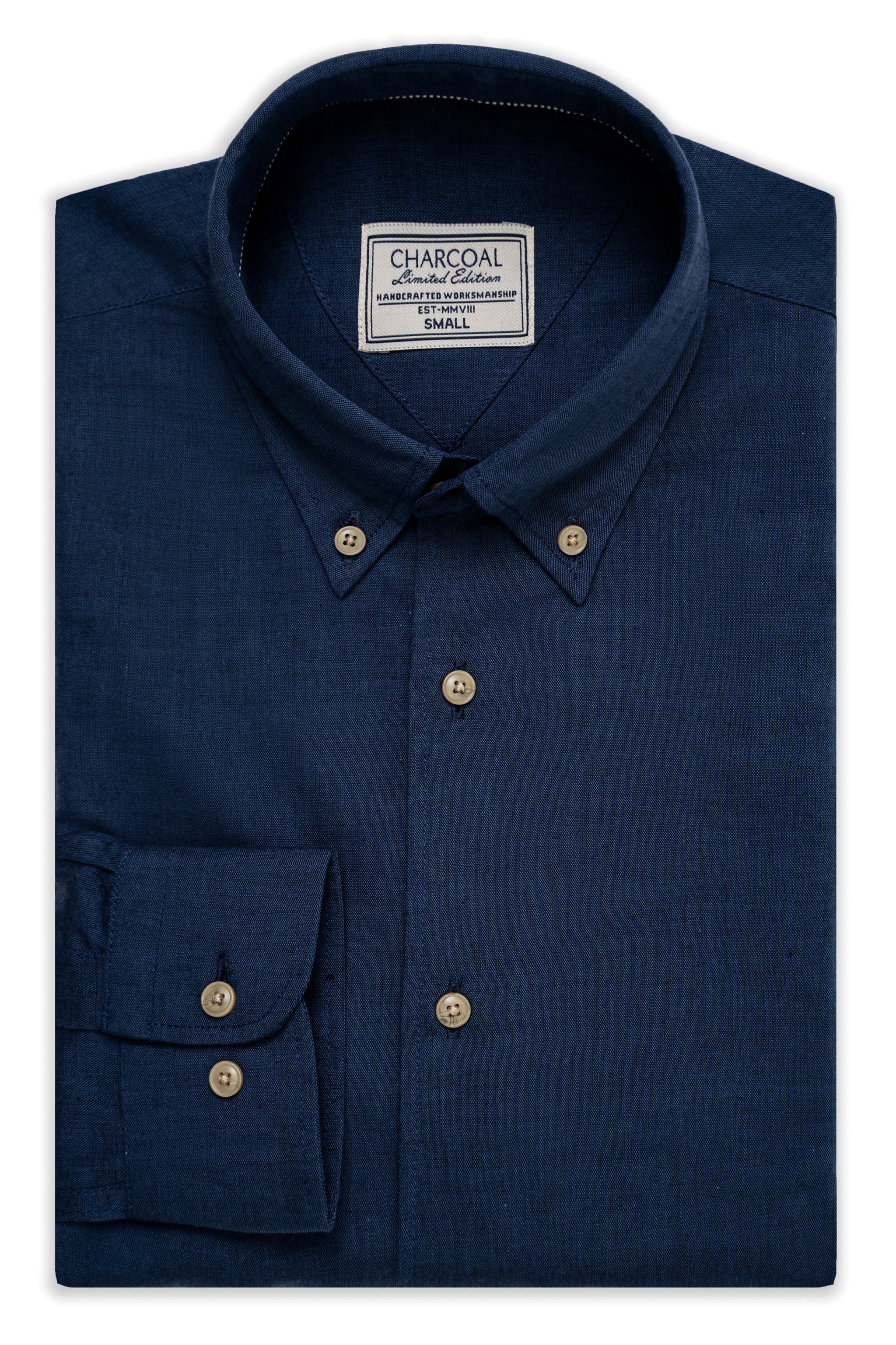 Shop LIMITED EDITION LINEN FABRIC SHIRT DARK NAVY For Men Online