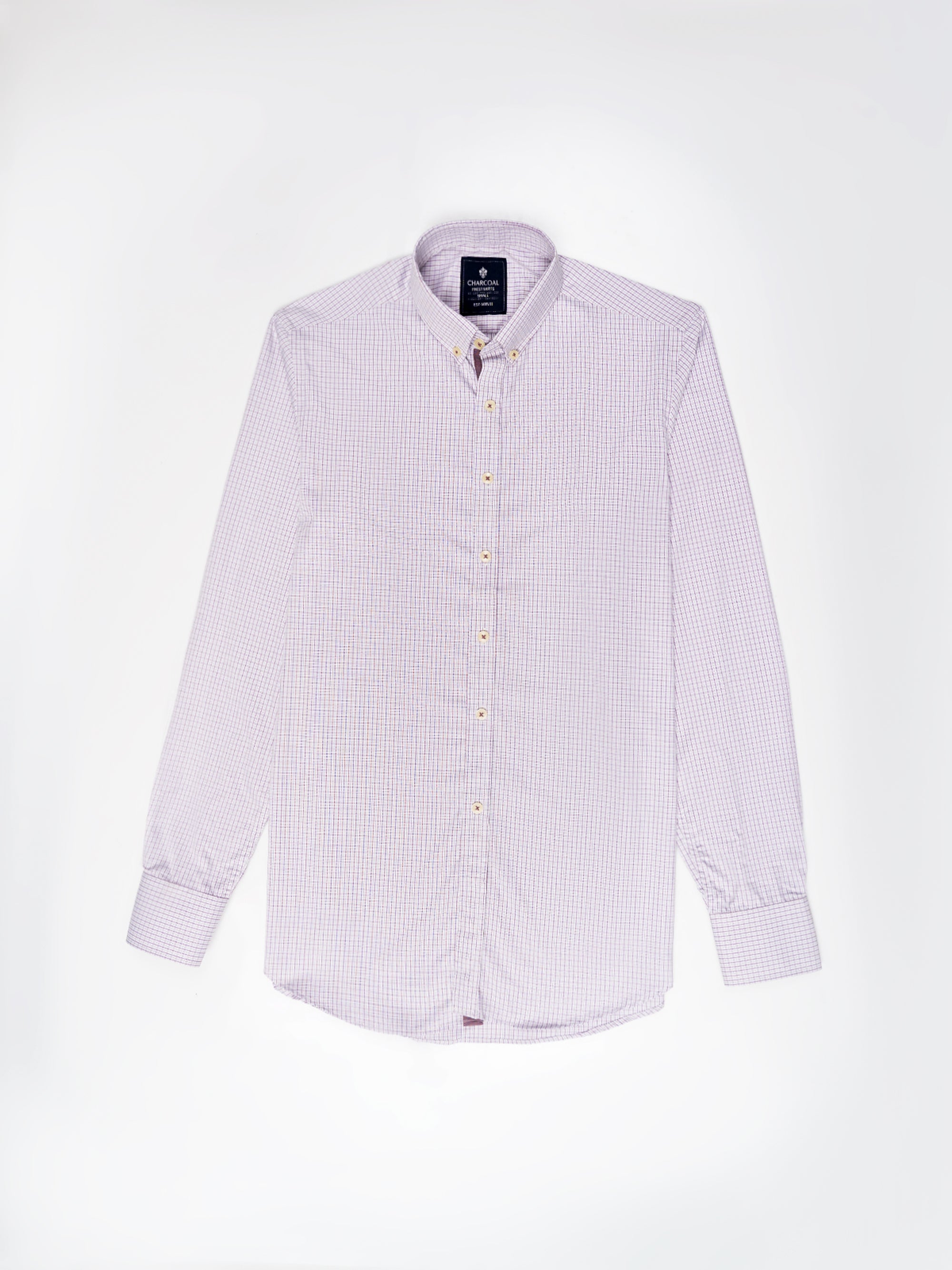 Shop SEMI FORMAL SHIRTS MAGENTA / WHITE For Men Online
