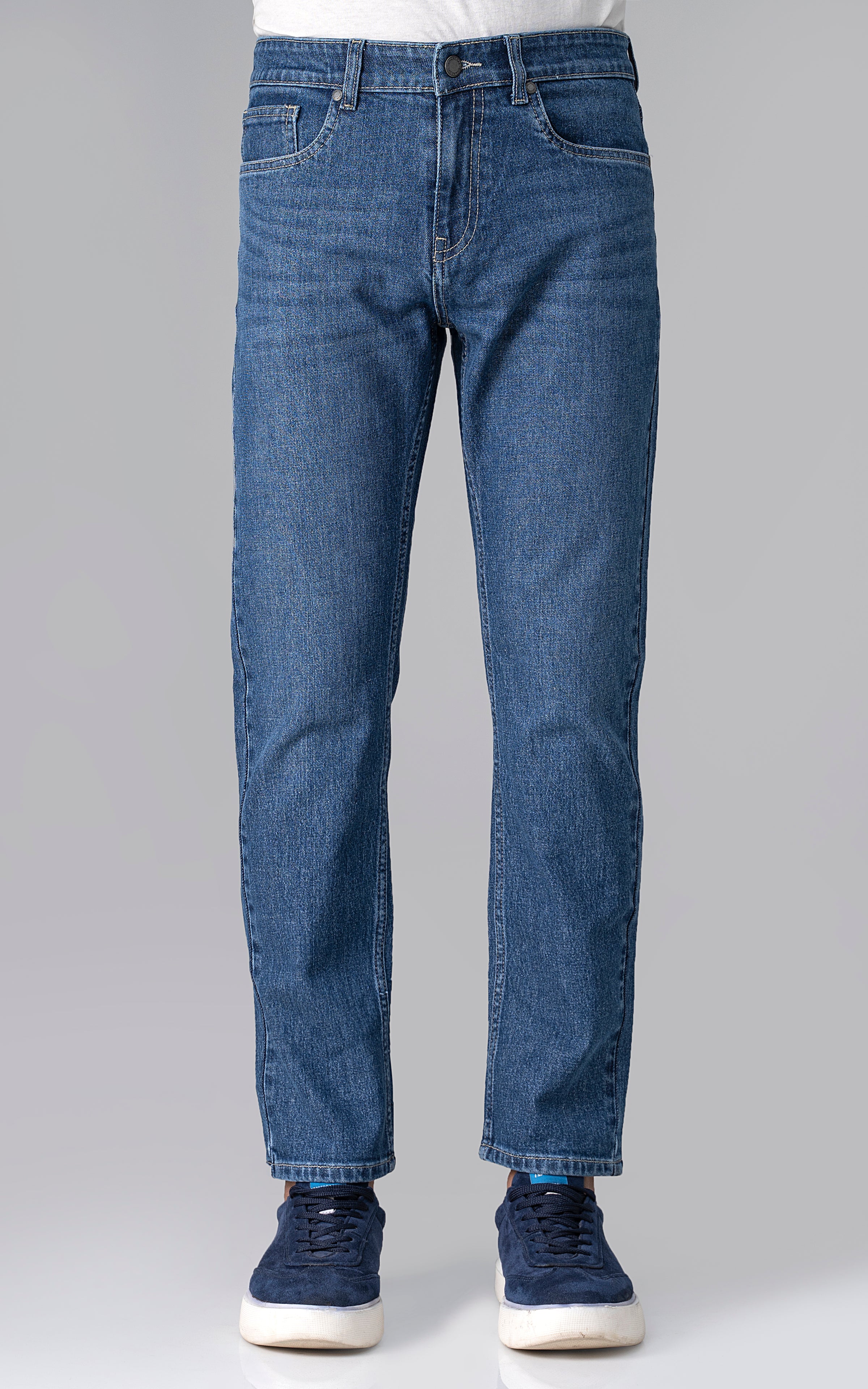 Shop JEAN STRAIGHT FIT MID BLUE For Men Online