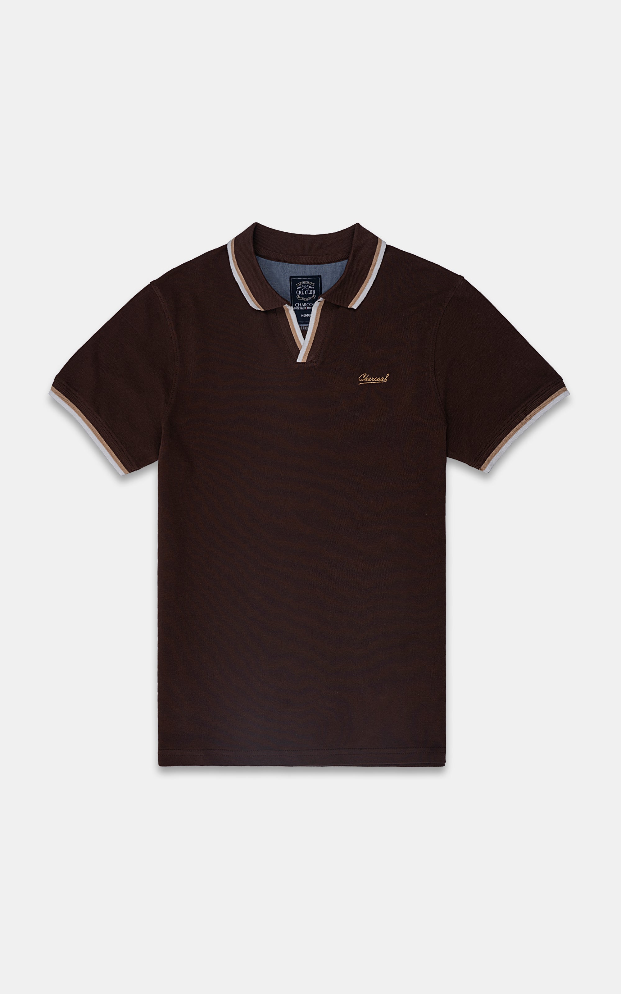 Shop FASHION POLO SHIRT BROWN For Men Online