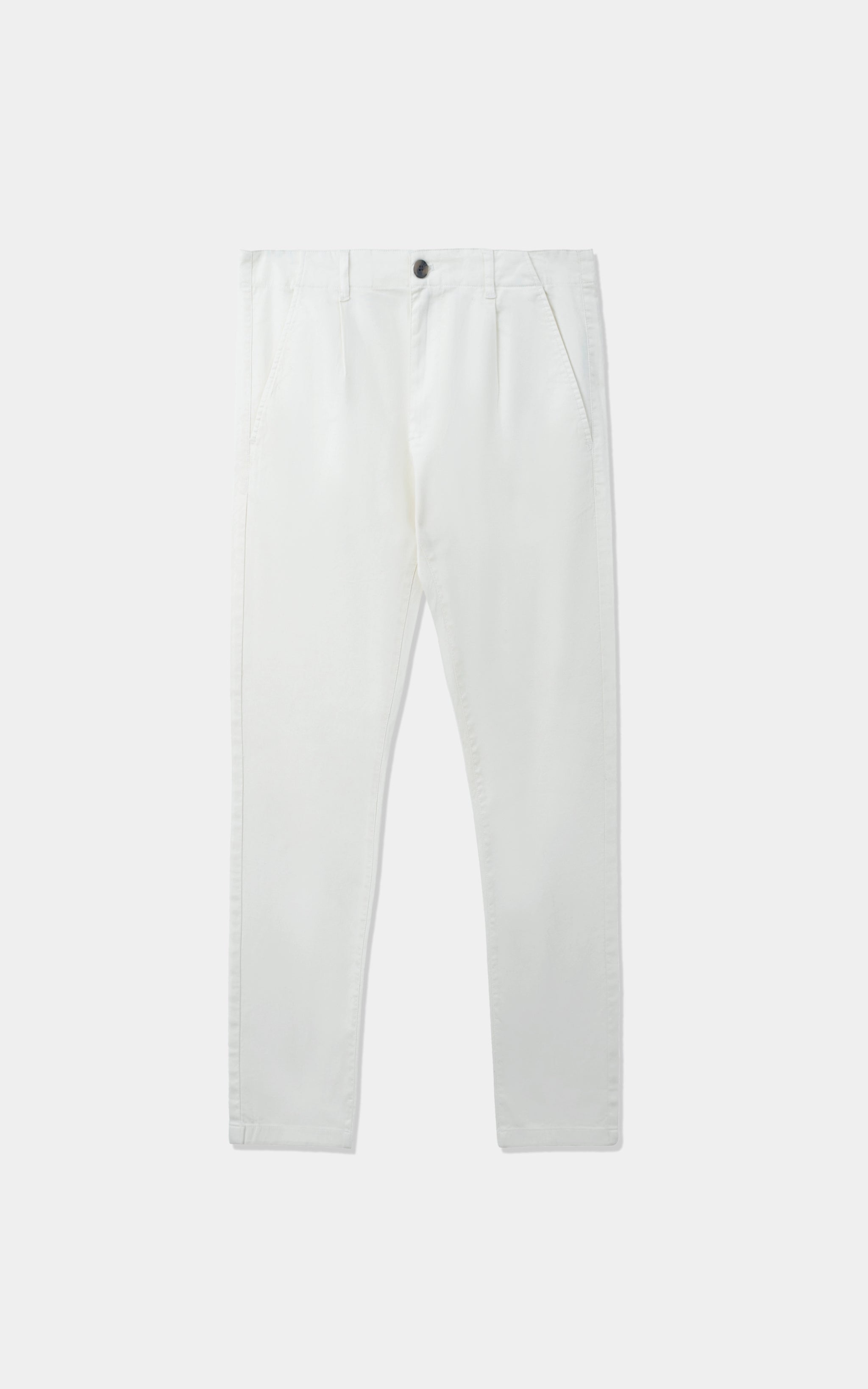 DOBBY SMART FIT PANT WHITE