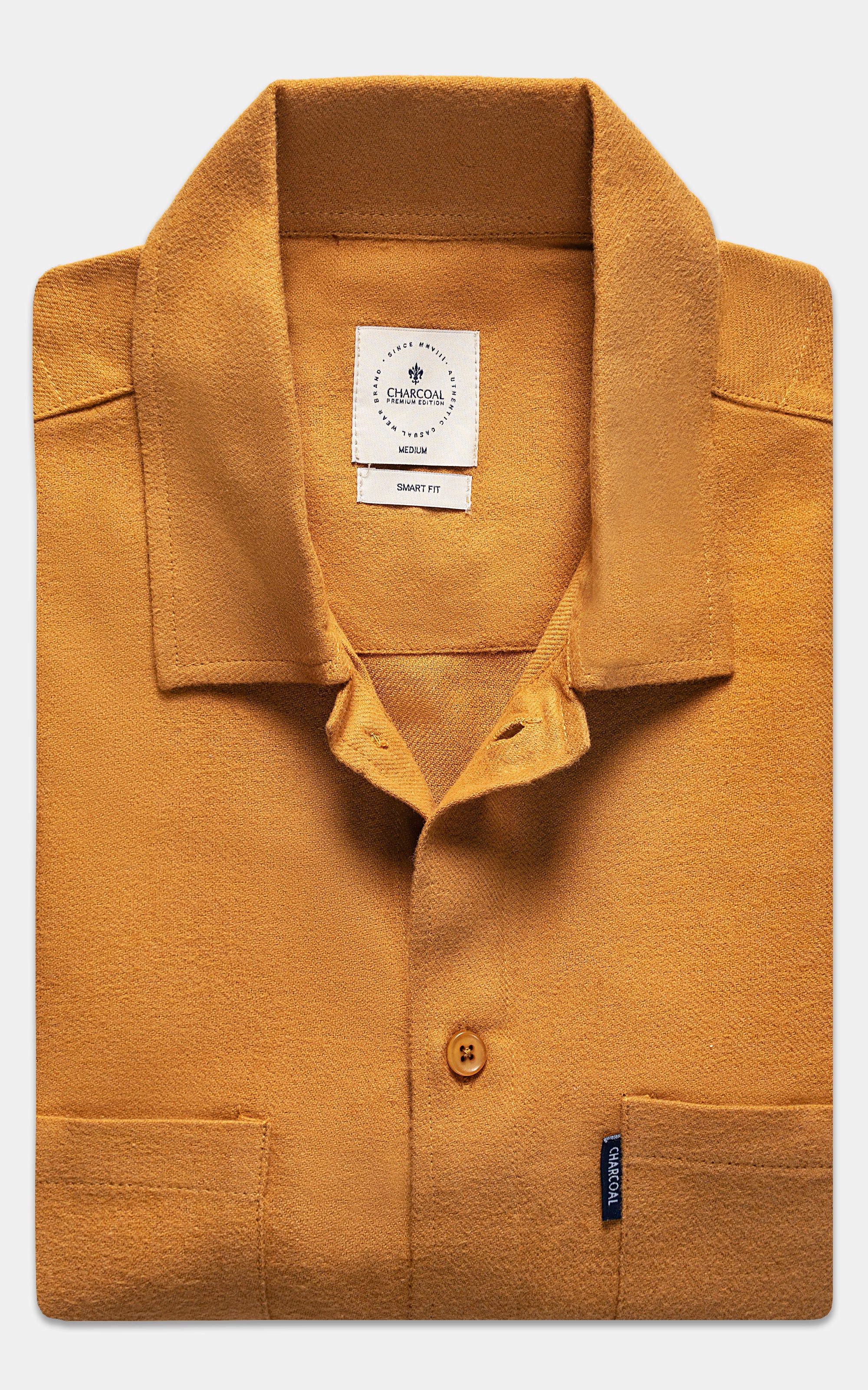 Shop Smart Shirt Mustard for Men Online