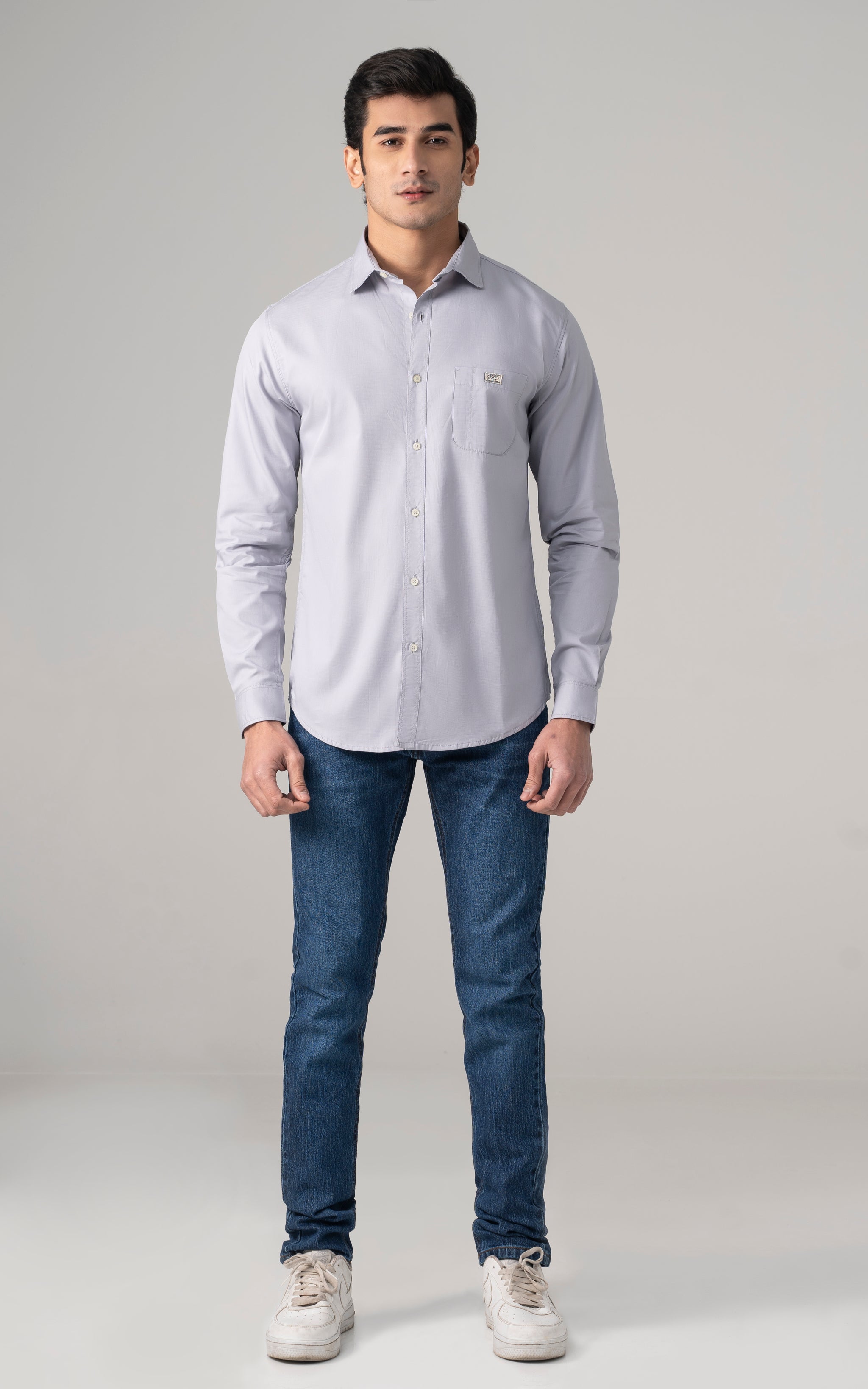 Shop CASUAL SHIRT ASH GREY For Men Online