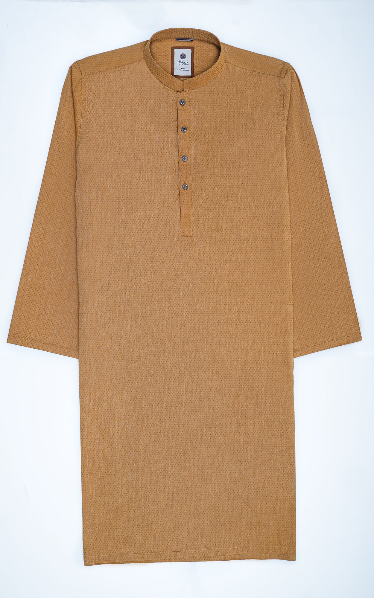 Shop KURTA BAN COLLAR KHAKI For Men Online