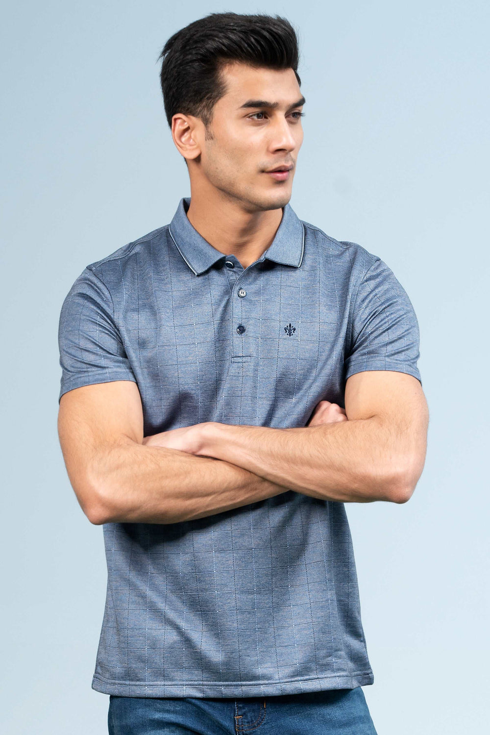 Shop EXECUTIVE ICONIC POLO TEAL BLUE For Men Online