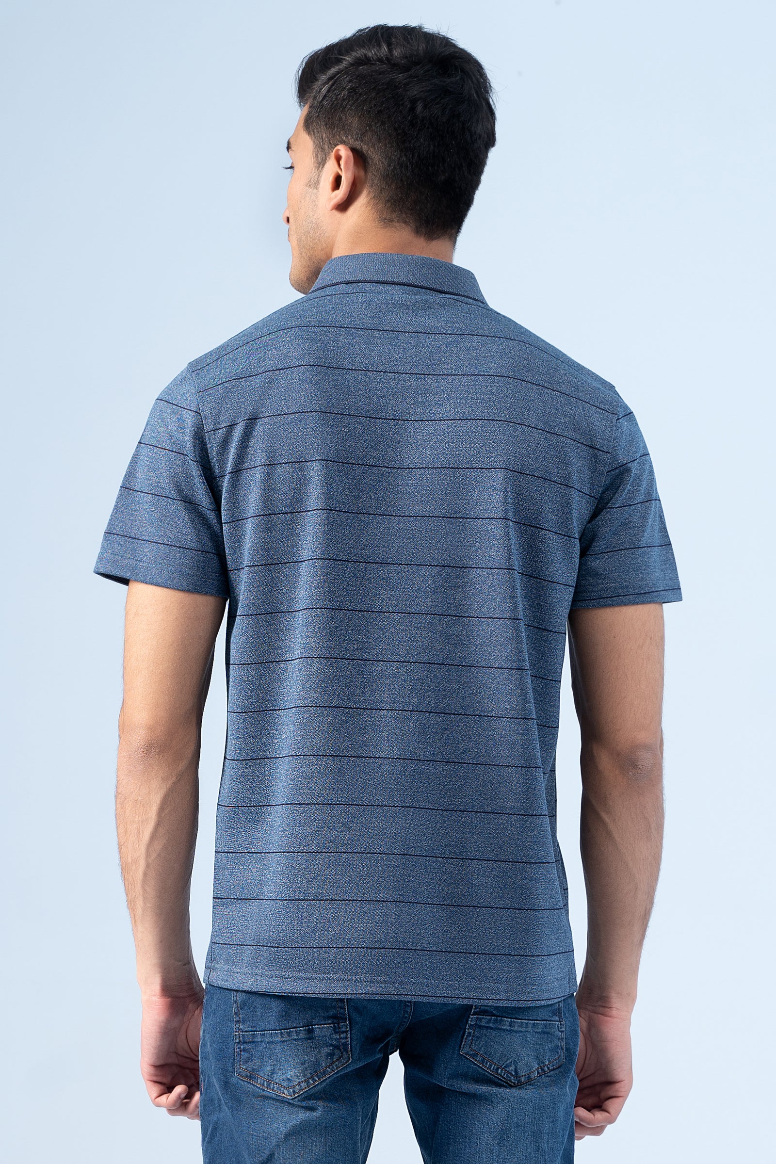 Shop EXECUTIVE ICONIC POLO BLUE MELANGE For Men Online