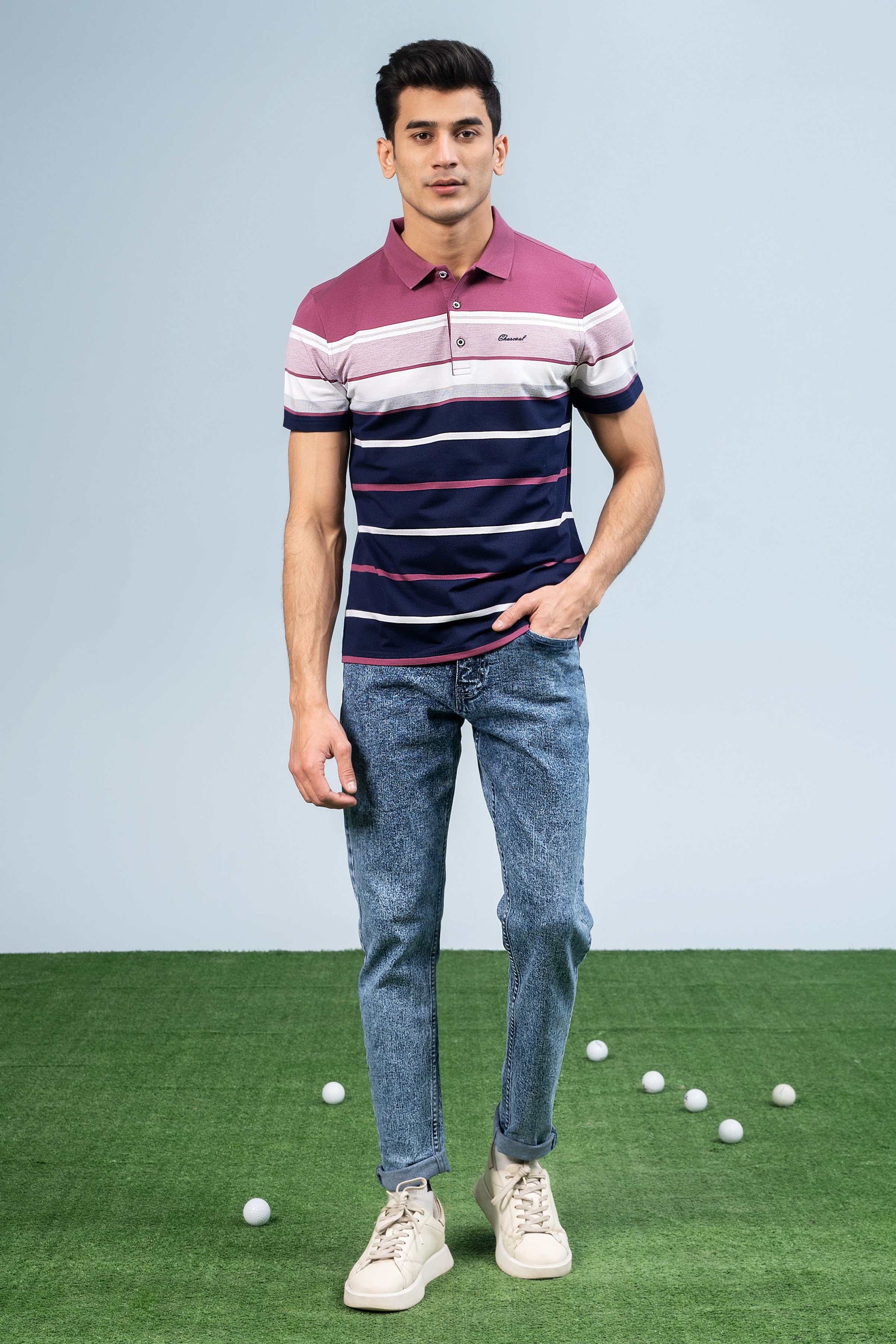 Shop EXECUTIVE ICONIC POLO EARTH RED For Men Online