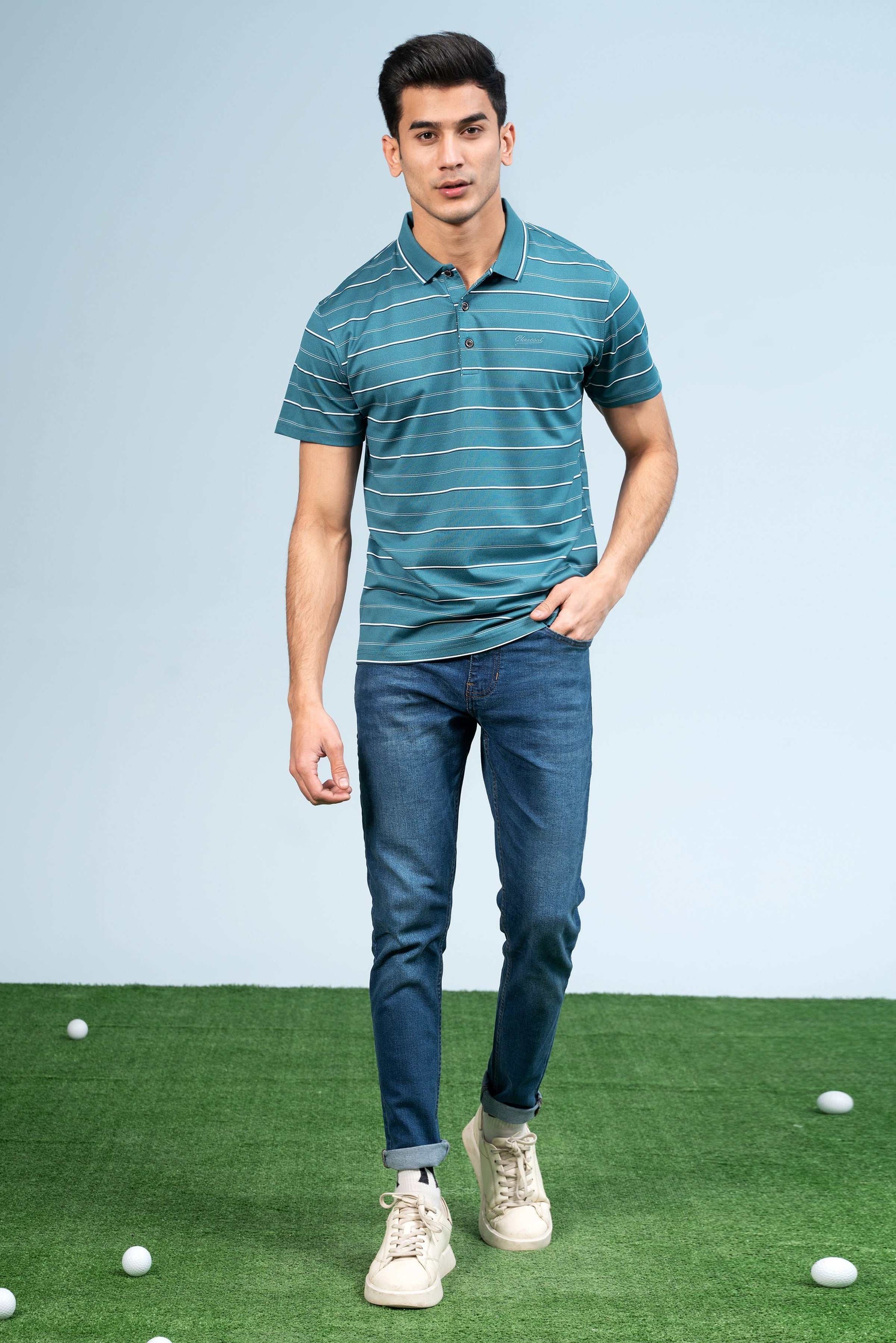 Shop EXECUTIVE ICONIC POLO GREEN For Men Online