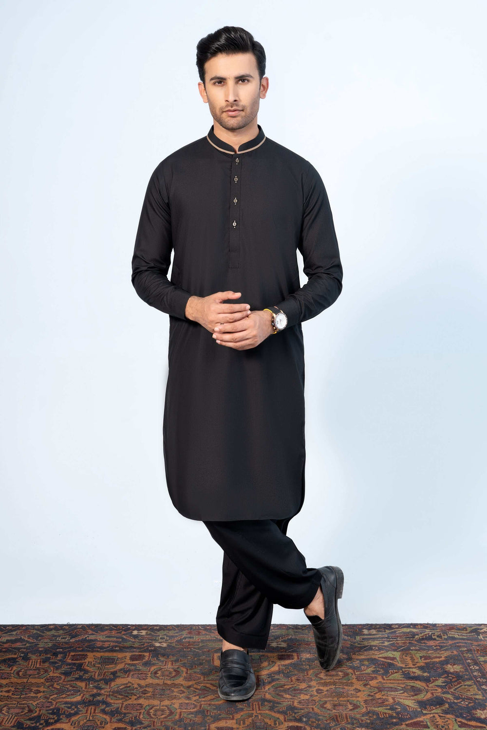 Shop SHALWAR KAMEEZ BLACK For Men Online
