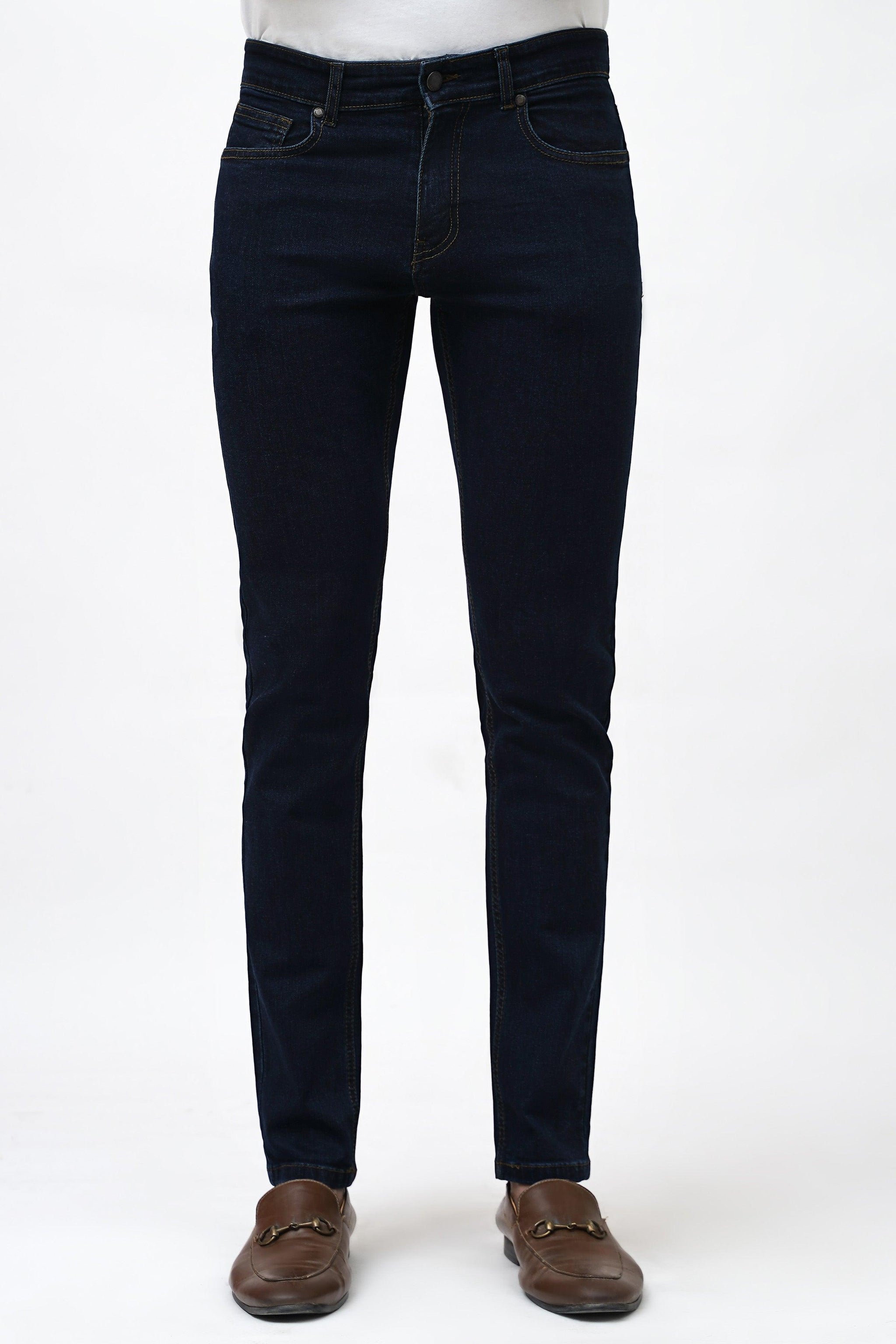 Shop SLIM FIT NAVY BLUE DENIM JEAN For Men Online